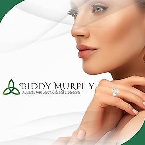 Biddy Murphy Women's Irish Claddagh Ring, 925 Sterling Silver & 10k Gold, Imported Celtic Jewelry, Size 6
