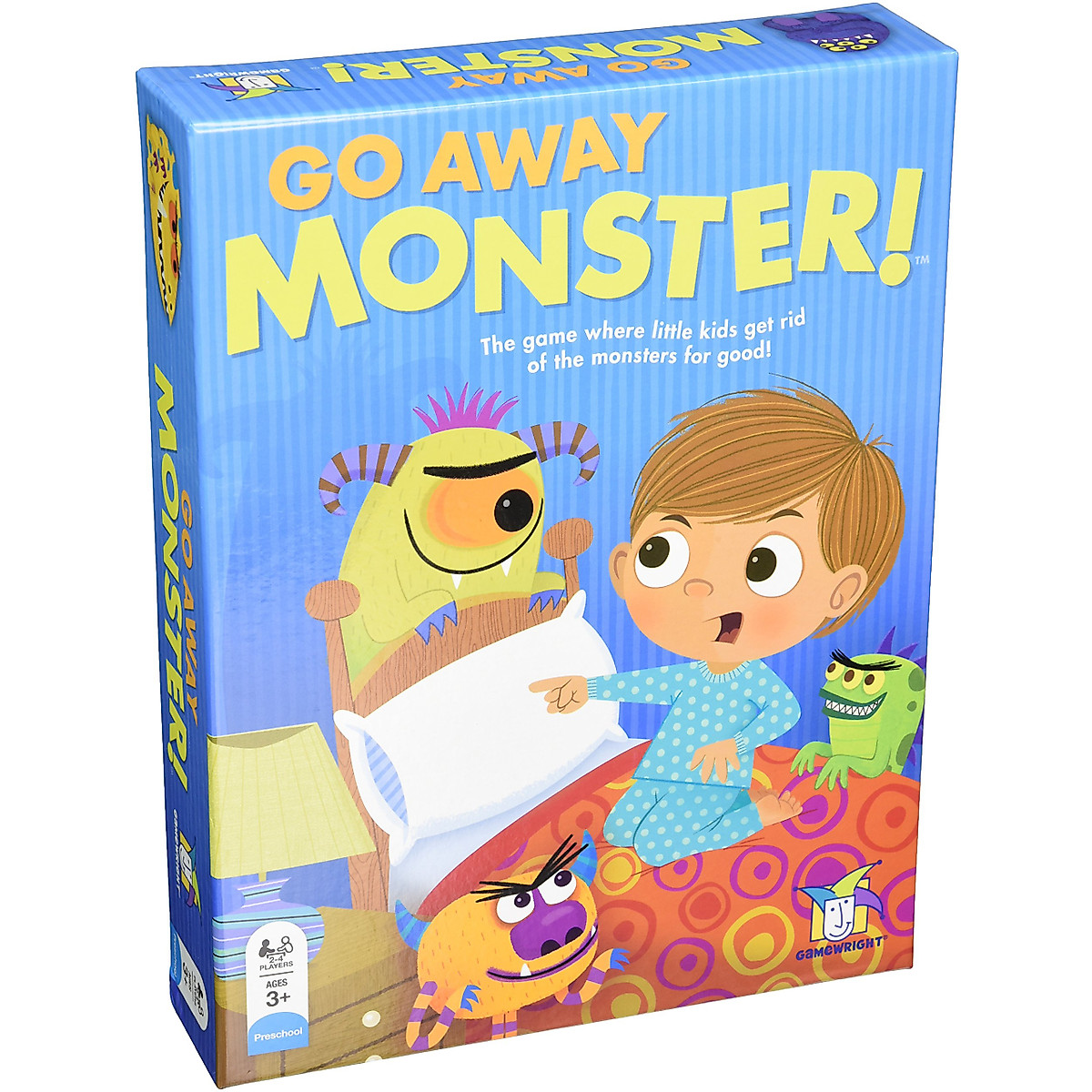 Gamewright Go Away Monster Board Game Multi-colored, 5"