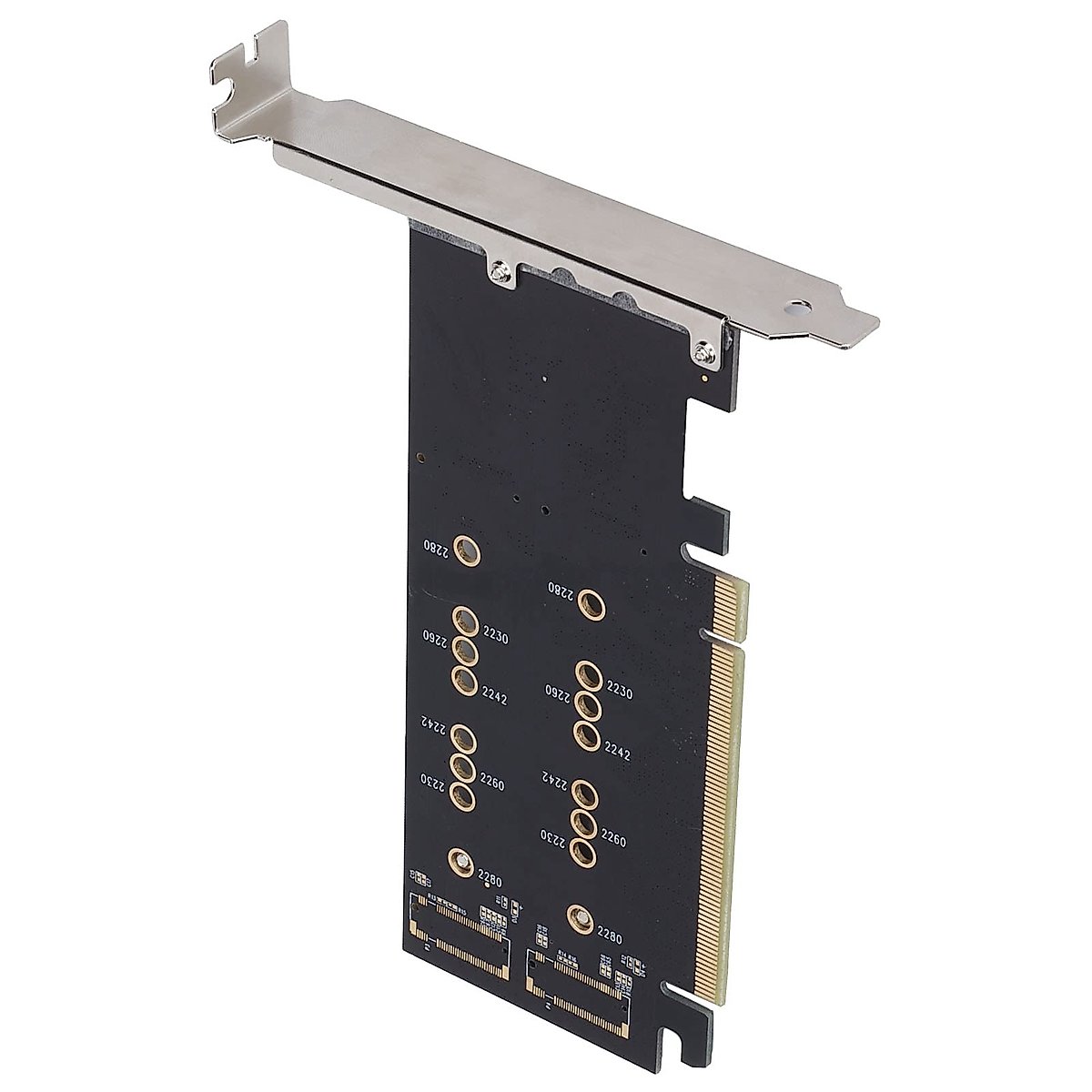 Nvme Pcie Card, Pcie Nvme Adapter NVME Two‑Plate Design 3.0 X16 Great Workmanship Environmentally Durable for Computer for Desktop for Replacement for PC