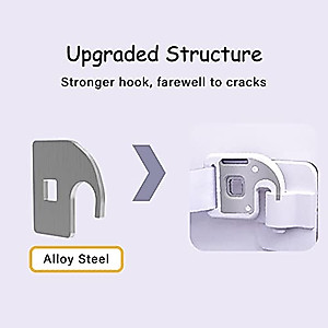 Neobay Adjustable Door Strap and Latch for Cats, Easy Way for Dog Proof Litter Box and Feeding Station, Pet Latch for Door, Economical Alternative of Pet Gates and Interior Cat Door