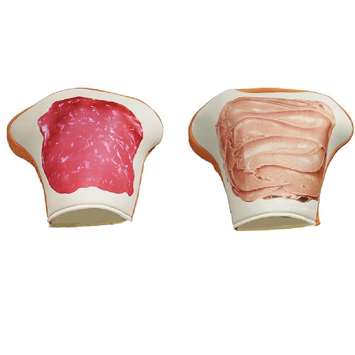 EraSpooky Couple Halloween Costume Bread Slices Peanut Butter and Jelly Adults Cosplay Party Funny Food Mascot (Only a Pair of Hats)