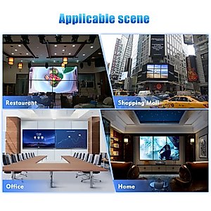 ORIVISION Video Wall Controller, 3x3 HDMI Video Wall Control,4K30 Input 108060 Output with 10 Splicing Modes 2x2,1x1,2x1,3x1,1x2,1x3,2x3,3x2,3x3,2x4, 180°Rotate TV Wall Processor for Mall ...etc.