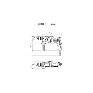 Metabo 600782620 SBE 850-2 1/2" Hammer Drill