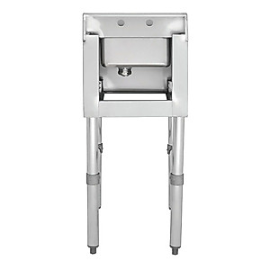 Kratos Commercial Restaurant Sink, 1 Bowl Underbar Hand Sink with Faucet - 14.5"x18.75" (29N-110)