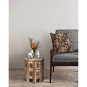 Coffee Table for Living Room, Wooden End Table, Small Side Table, Night Stand, Bedside Table, Entry Table, Side Table for Magazine, Books & Plants -18 x22 White Wash