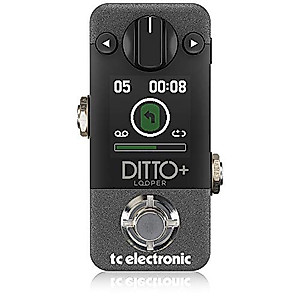 TC Electronic DITTO+ LOOPER Next Generation 60-Minute Multi-session Looper Pedal