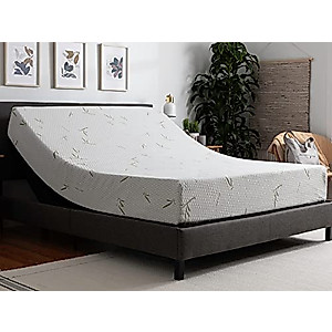 Tulo 10" Medium-Plush Memory Foam Bamboo Pressure Relief Mattress in a Box | Queen Size