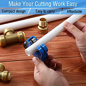 2 Pcs Mini Steel Tube Cutter Tool, Mini Tubing Cutter Pipe Cutter Tube Cutter Tool of Diameter from 1/8 to 1-1/8 Inch (3-28 Mm), Tube Pipe Cutter for Copper Brass Aluminum, Thin Stainless Steel Tube