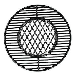 Hongso 8835 21.5 Inch Non-Stick Polished Porcelain Coated Grill Grates for Weber Original Kettle Premium 22 Inch Charcoal Grill, 22" Weber Performer Premium, Deluxe Charcoal Grill, 22'' Smokers