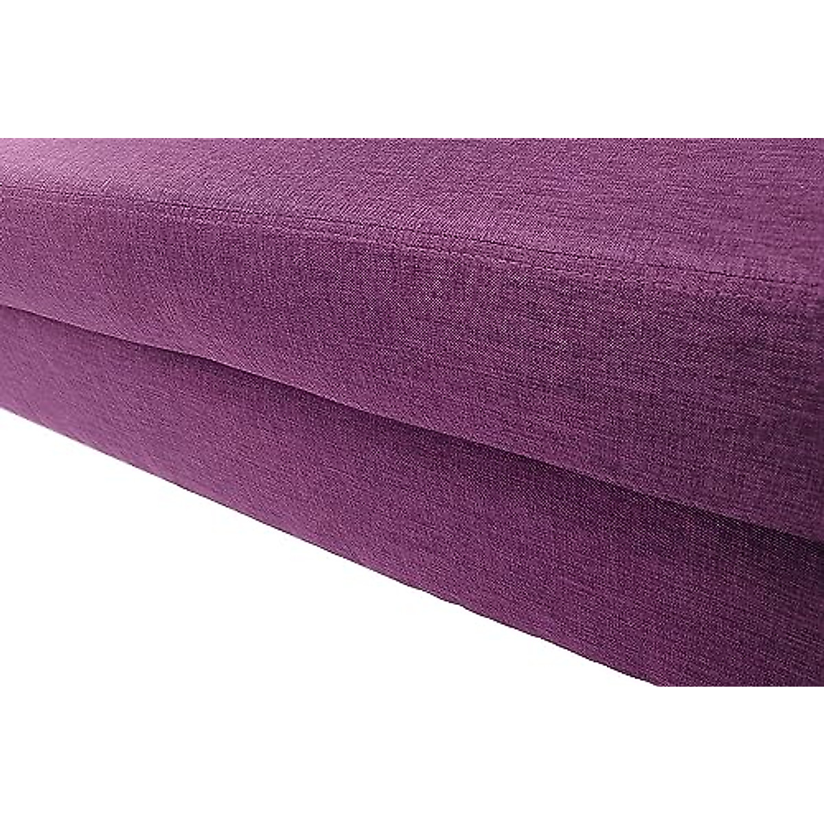 ERYE Polyester Upholstered Sofa Loveseat Couch for Home Apartment Office Small Space Living Room Furniture Sets,Modern Design Love Seats, Purple