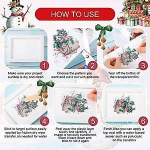 Lincia 10 Sheets Easter Day Rub on Transfers for Crafts and Furniture Bunny Rub on Transfers Stickers for Wood DIY Home Decals Craft 5.91 x 11.81(Fresh Style)(Floral Holiday)