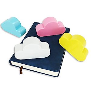 White Cloud Magnetic Key Holder for Wall, Creative and Unique Ornament, Strong Magnetic Force Can Hang Multiple Keys and Keychain, Easy to Install and Convenient to Use. (White)