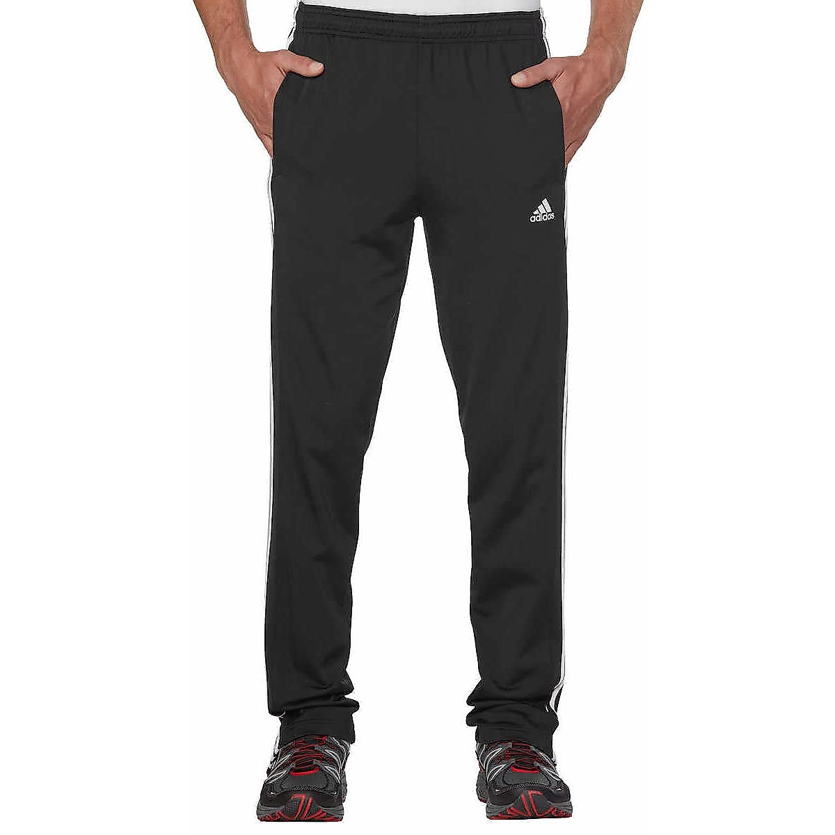 adidas Essential Tricot Zip Pants for Men, Black, Medium