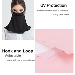 WRELS UPF 50+ Unisex Breathable Cooling Face Cover Sun UV Protection Earloop Neck Gaiter Scarf for Summer Outdoor Activities (Light Gray)