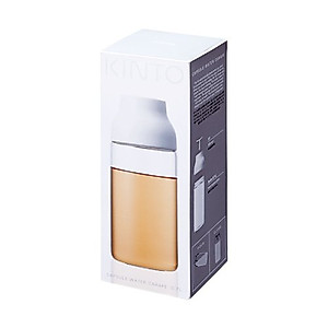 Kinto 22971 Capsule Water Carafe, Pitcher, Cold Water Bottle, 33.8 fl oz (1 L), White
