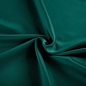 Qeeruim Home Satin Pillowcase for Hair and Skin, 2-Pack - Queen Size (20x30 inches) Silk Pillow Cases - Satin Pillow Covers with Envelope Closure, Green