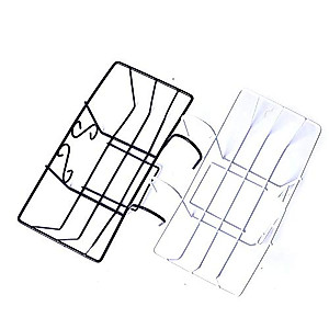 OBANGONG 2 Pcs Iron Hanging Shelf Basket with Hooks,Balcony Planter Shelf Hanging Flower Pot Holder Cubicle Hanging Shelf Railing Plant Hanger-32 x 15 x 15cm/12.5 x 5.9 x 5.9inch