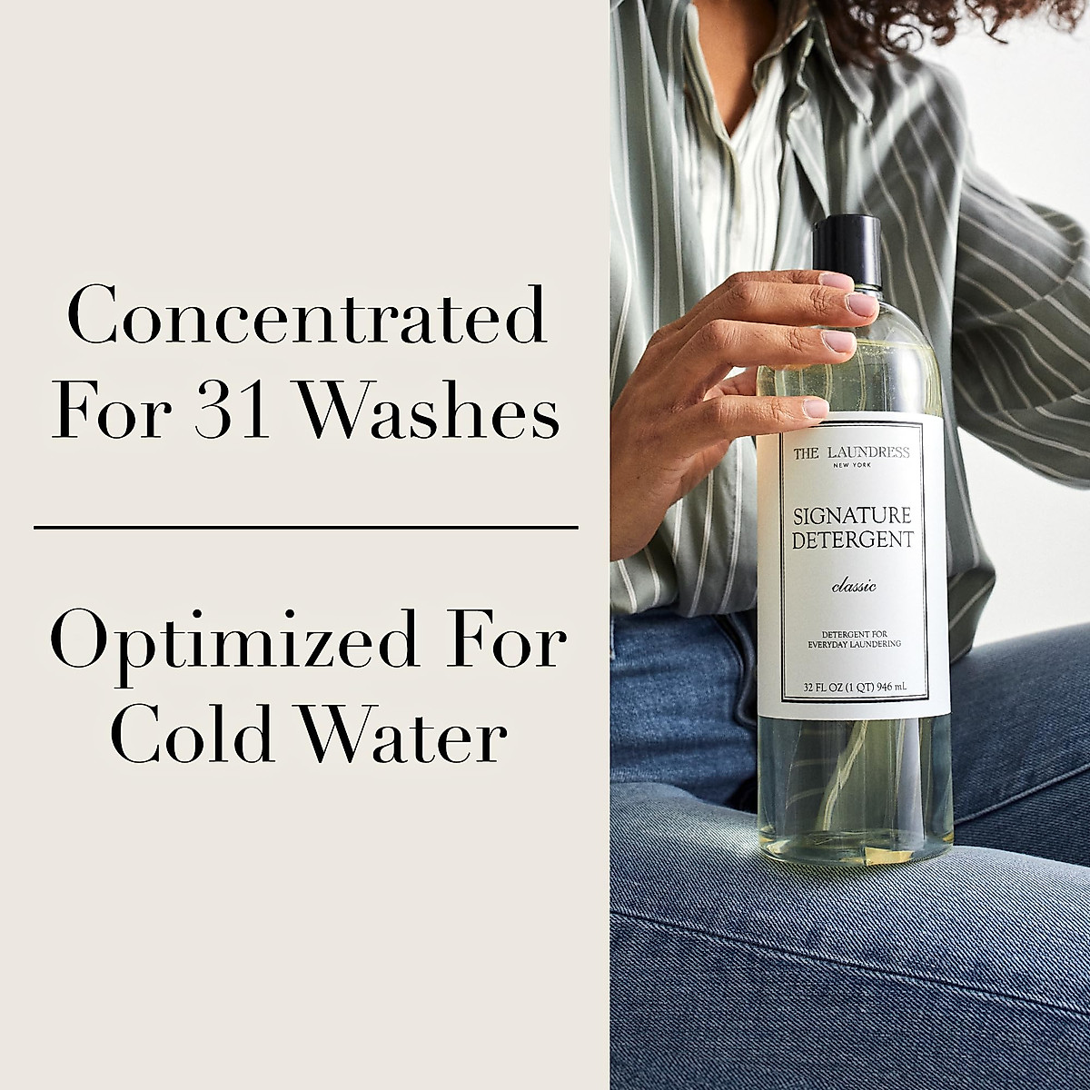 The Laundress Signature Detergent Classic, 32 Fl Oz, Laundry Detergent Liquid, Concentrated, Stain Remover