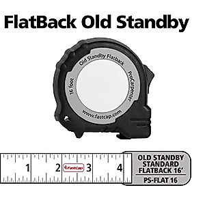 FastCap Old Standby Metal and Plastic 16-Foot Flat-Back Standard Tape Measure