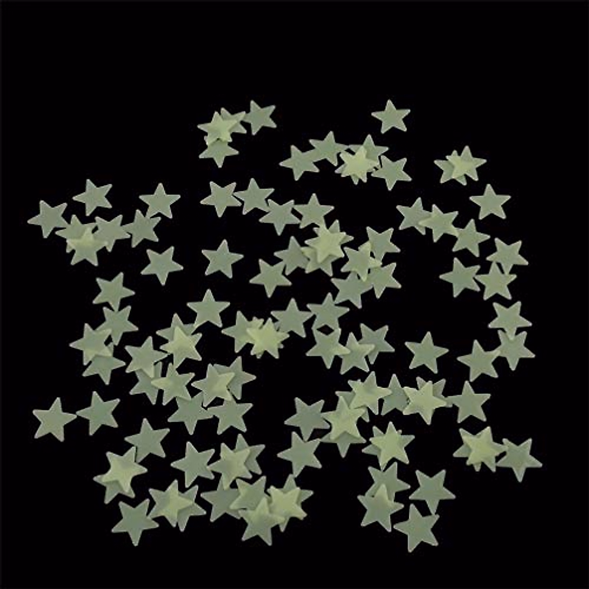 MYXP 100pcs Home Wall Glow in The Dark Stars Stickers for Ceiling, Glow in The Dark Stars Non-Toxic Reusable Glow in The Dark Stars Room Decorations,Small -Green
