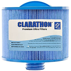 Clarathon Replacement Filter for 2013+ Bullfrog Spa - 10-2870 Blue Media with Longer Threaded Fitting