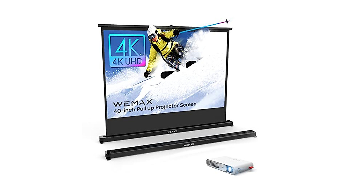 Pocket Cinema: WEMAX Go Portable Projector & 40" Screen