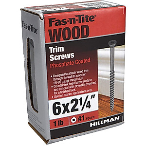 Fas-N-Tite Phosphate-Coated Wood Trim Screw (#6 x 2-1/4")