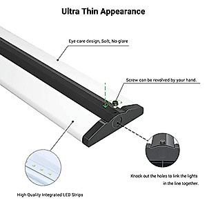 TychoLite 110W 8FT Led Shop Lights Ultra Slim 8 Foot Led Light Fixtures Ceiling Mount for Garage, No Glare, 12600 Lumens, 5000K Daylight, 8 Foot Wrap Led Lighting for Workshop, 1 Pack