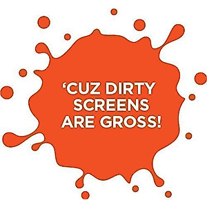 WHOOSH! Laptop Screen Cleaner Spray and Wipe - 3.4 + 0.3 fl oz + 2 Microfiber Cloths - Duo with Large & Travel Size Bottles for Eyeglass Cleaner, Car Screen & Phone Cleaner - iPhone Cleaning Kit