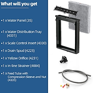 Sconva 4839 Humidifier Maintenance Kit with Model No. 35 Water Panel Humidifier Replacement Filter Compatible with Aprilaire Whole Home Humidifier Models 600, 600A, 600M Humidifier Parts & Accessories