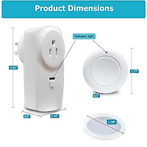 Disposal Sink Top Switch, Garbage Disposal Wireless Switch - Remote control-No Drilling on Sink Top - No Wiring-Stick On Sink Top/Counter Top for Waste Disposer