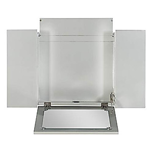 Linon Silver Harper Vanity Set, 32" W x 18" D x 46.75" H
