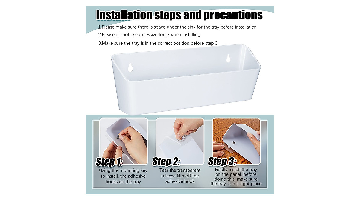 2 Pack Tip Out Tray Kit for Efficient Kitchen Storage
