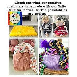 Bianna Lavender Light Purple Luxury Faux Fur Fabric, by The Yard, American Seller, Shag Shaggy Material for Crafting, Sewing, Costumes, Fursuits, Home Decor (12x12 inches)