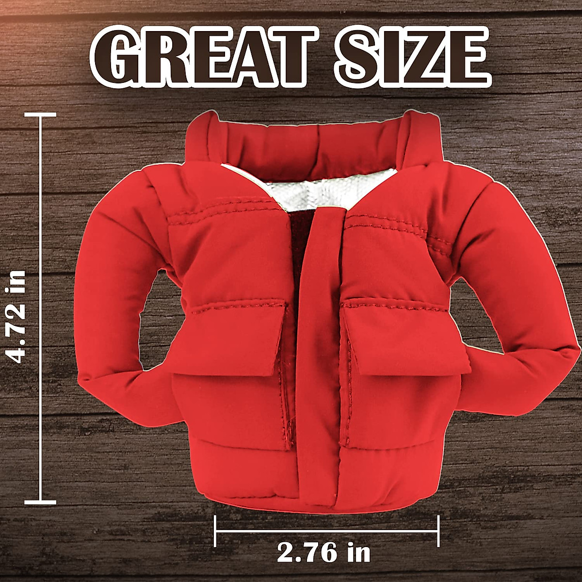 OUYOOLE Drinkware Jacket,2 Pack Beverage Jacket, Perfectly Packaged Coozy for Cans, Funny Can Cover Gifts for Women, Men, Mom, Dad and Boyfriend(Red+Black)