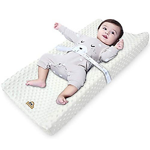 BlueSnail Ultra Soft Minky Dot Changing Pad Cover 2 Pack (Gray+White, 2 Pack)