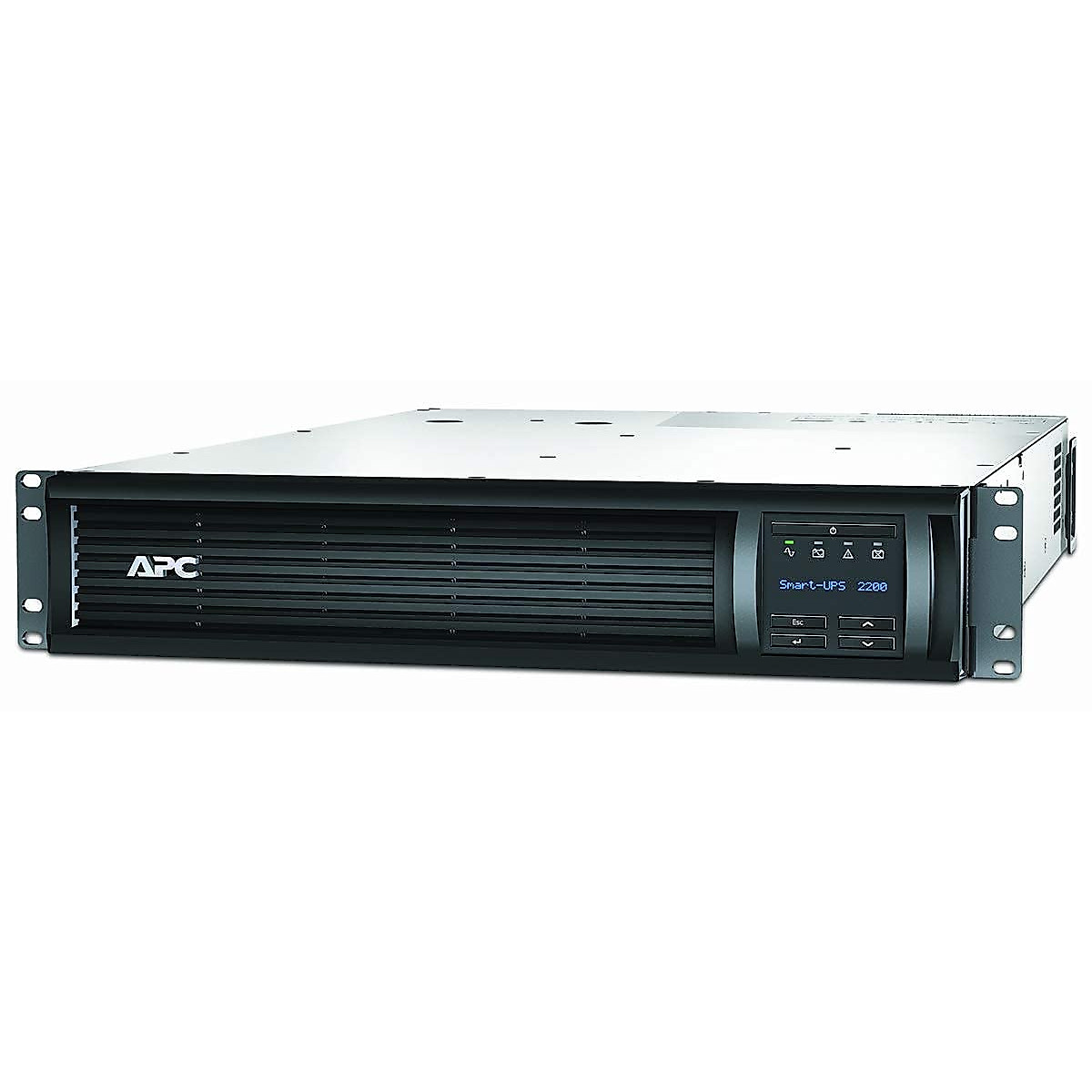 APC SMT2200RM2UNC Smart-UPS 2200VA 1920W 2U Rackmount Power Battery Backup with AP9631 Network Card (Renewed) (Certified Refurbished)