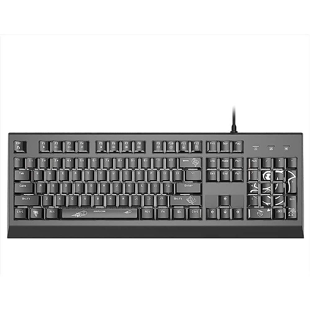 CNGY Mechanical Keyboard Blue Switch - Orange Blue Switch 104 Keys NKRO USB Mechanical Gaming Gaming Keyboard for PC/Gamer, Typist(Black Switch,Pink)