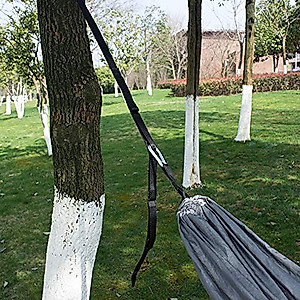 2Pcs Hammock Straps - Hammock Tree Straps Set,No Stretch Suspension System Kit,200cm Adjustable Outdoor Tree Hanging Yoga Tied Rope Belt for Camping Hiking