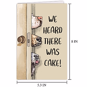 Funny Birthday Card from Dog, Cute Dog Birthday Card, Happy Birthday Card for Dog Dad Mom, Humorous Birthday Card for Him Her