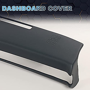 PIT66 Dash Cover Compatible with 1981-1991 GMC Chevy Trucks Dashboard Cover Dark Blue