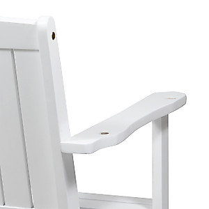 Christopher Knight Home Phoebe Outdoor Acacia Wood Porch Swing, White