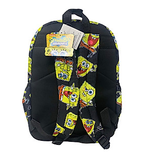 SpongeBob SquarePants 16 Inches Large Allover Print Backpack with Laptop Sleeve
