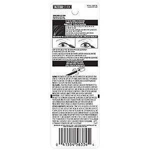 Maybelline TattooStudio Sharpenable Gel Pencil Longwear Eyeliner Makeup, Intense Charcoal, 0.04 oz.