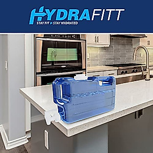 1.1 Gallon Refrigerator Water Dispensers Bottle with Faucet, Spigot & 58mm Screw Cap - BPA Free Plastic Leak-Proof | Slimline Mini Fridge Beverage Drink Dispenser for Parties