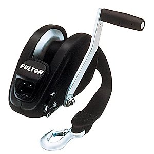 Fulton 142311 Single Speed Winch with 20' Strap and Cover - 1400 lbs. Capacity, 1 Pack