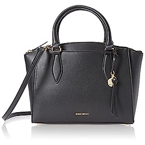 NINE WEST Paisley Satchel, Black