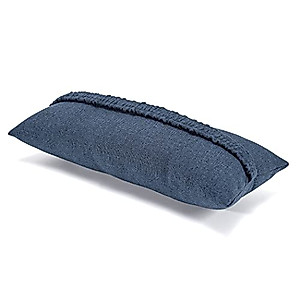 Klear Vu Rumba Adirondack Chair Cushion with Ties and Water-Repellant Fabric for Outdoor Furniture-Includes Seat Pad, Back Pillow and Headrest/Lumbar Support, 3 Piece Set, Indigo