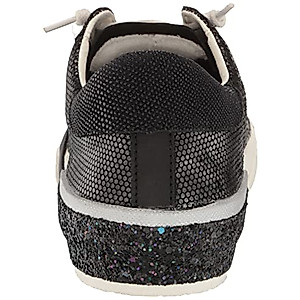 Dolce Vita Women's Zina Sneaker, Gunmetal Leather, 8.5