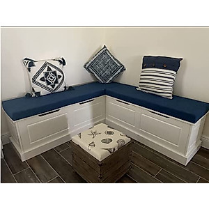 Kiyeocca Custom Seat Cushion Covers Indoor, Made to Measure Bench Cushion Cover, Bench Seat Cover Indoor, Patio Furniture Sofa Cover Replacement/ Refurbishment